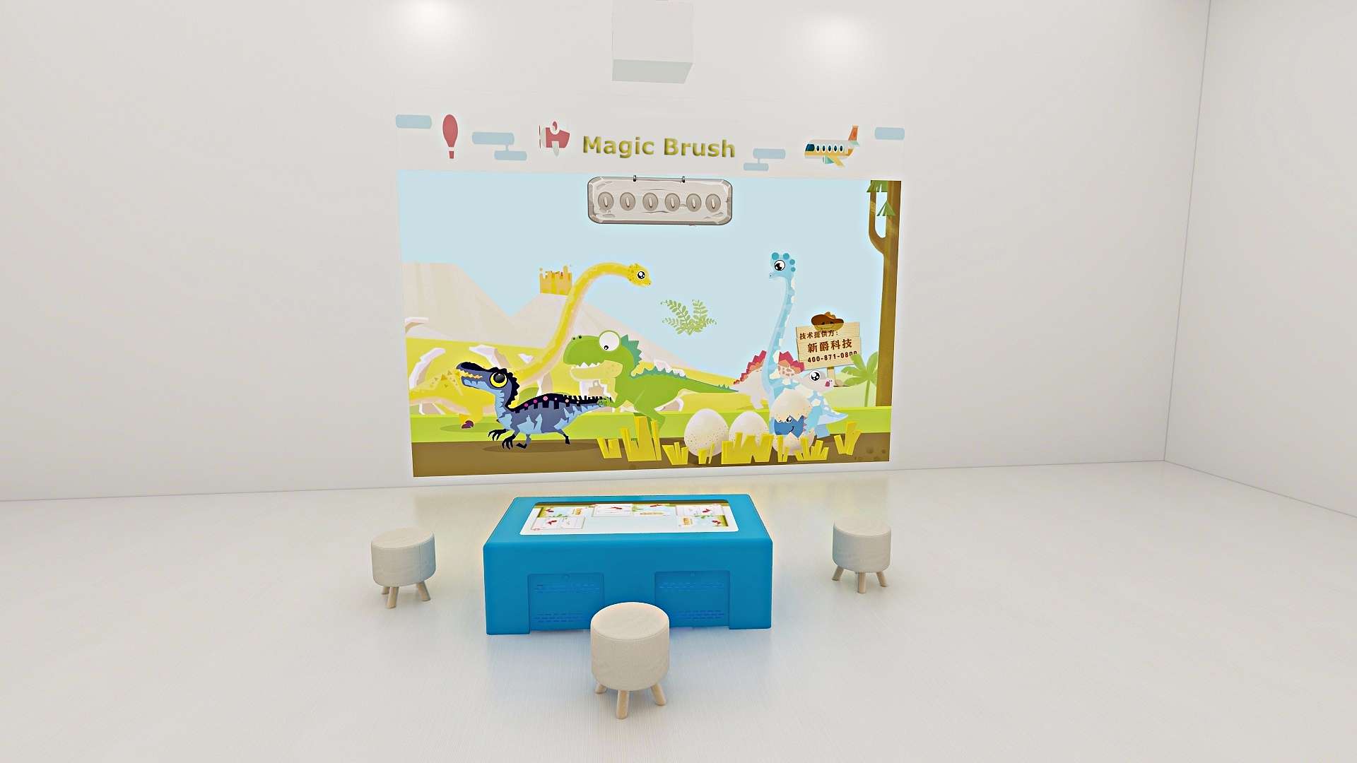 Magic Brush Interactive Touch-Table game - Sindrax